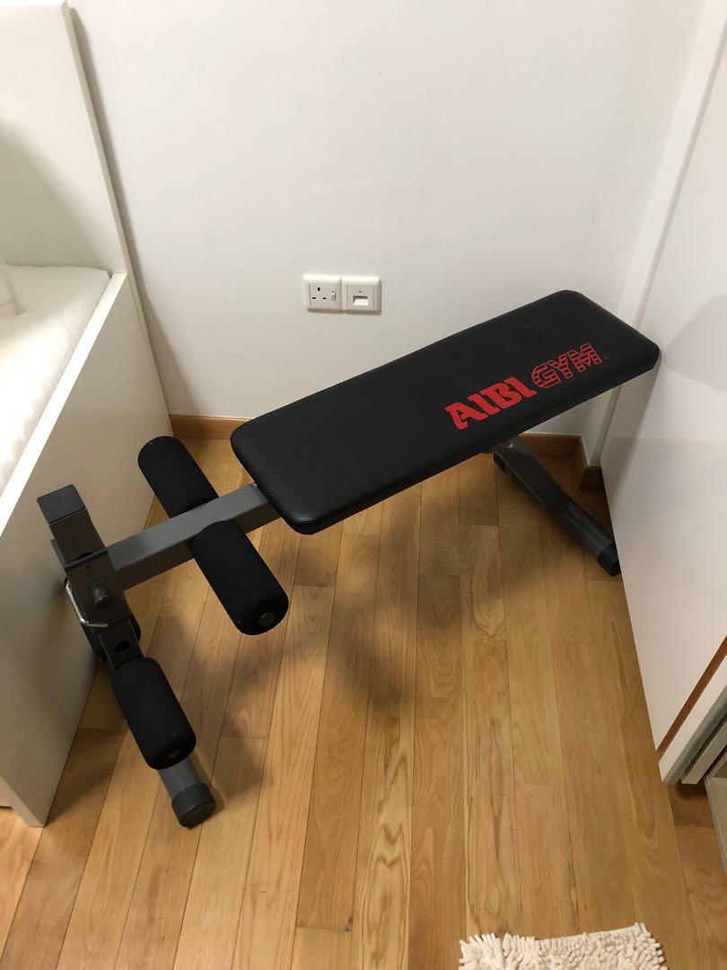 AIBI Gym Bench B301 & Dumbbells, Sports Equipment, Exercise & Fitness ...