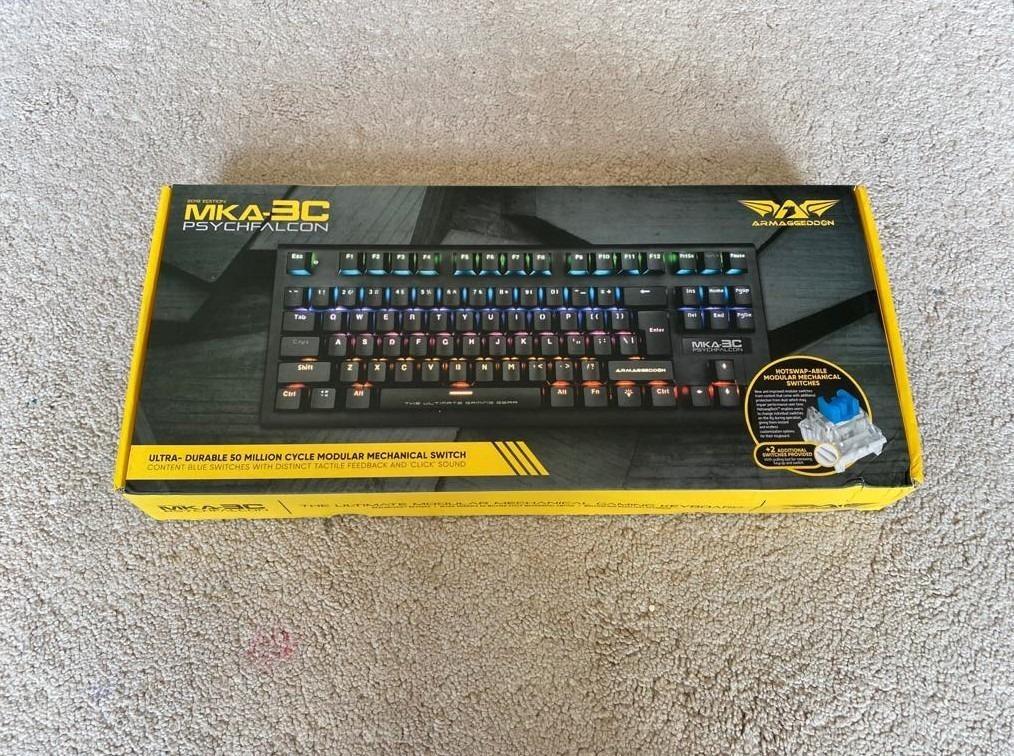 ARMAGGEDDON MKA-3C PsychFalcon Full Mechanical Gaming Keyboard - Blue ...