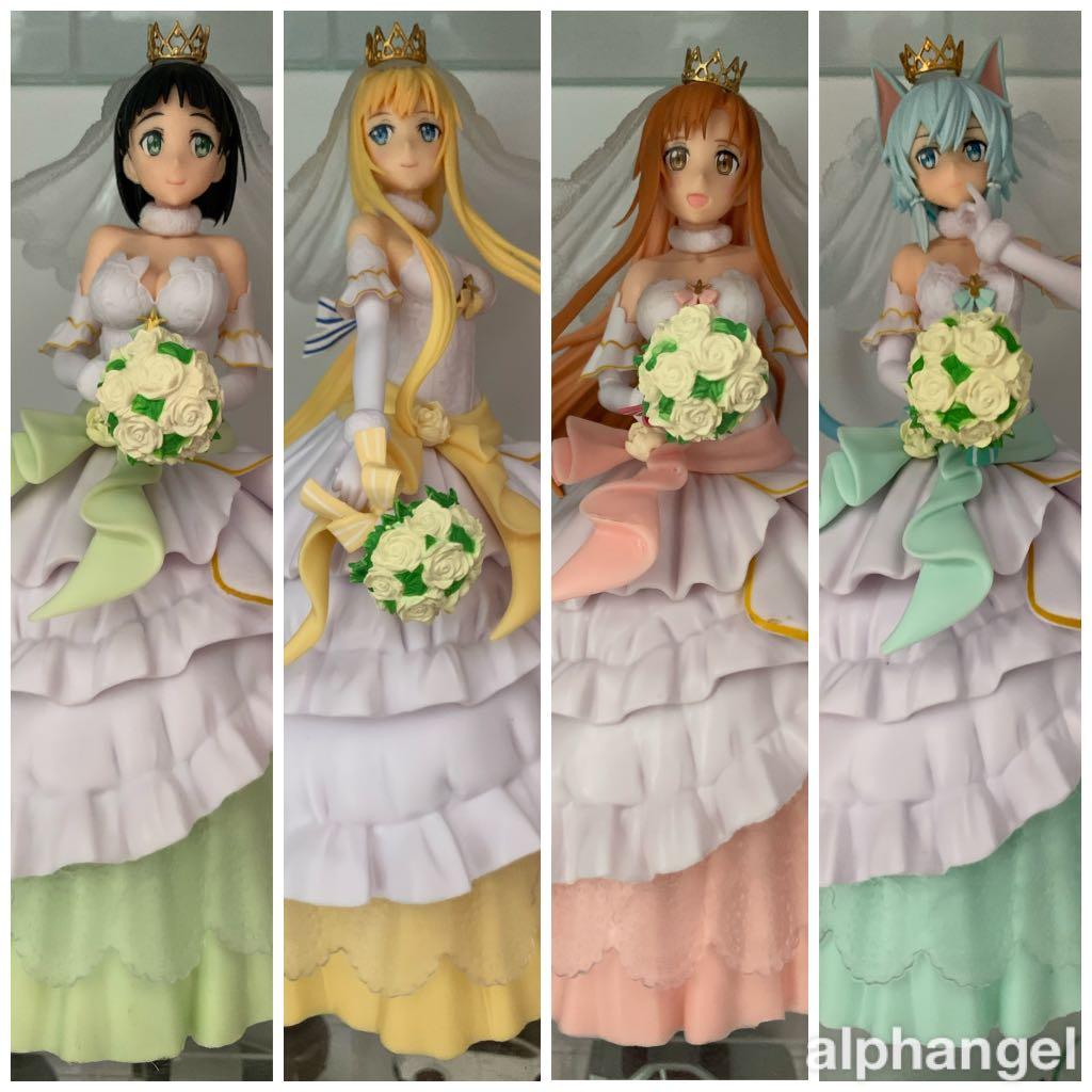 Asuna Alice Sinon Suguha Wedding - Sword Art Online, Hobbies & Toys ...