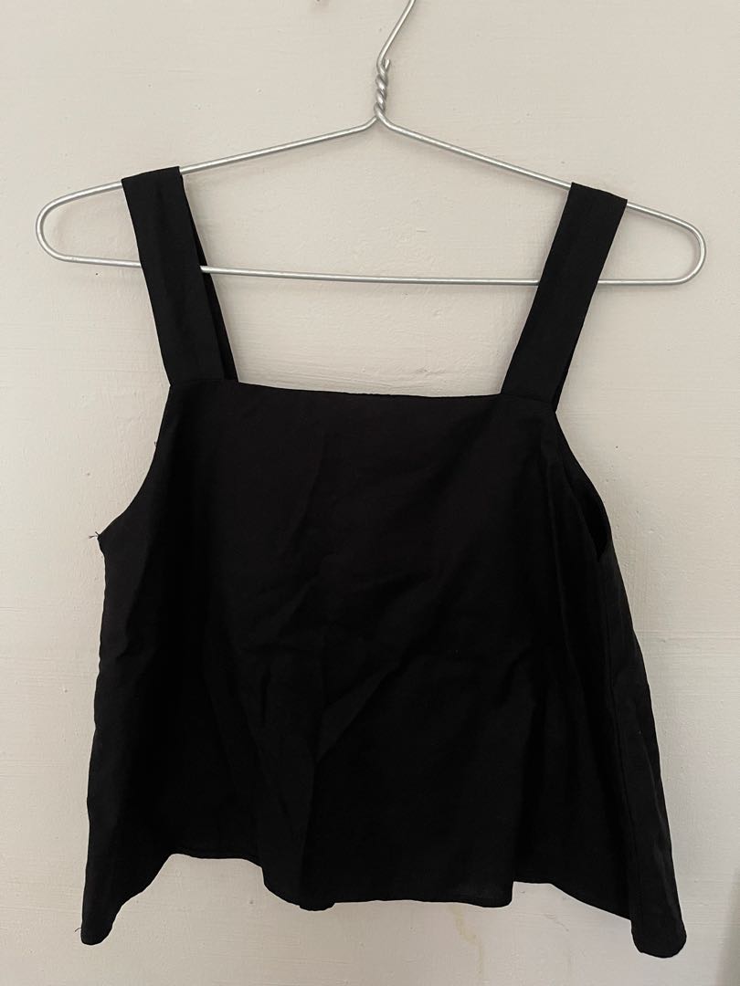Basic Top | Square Neckline | Two Way , Women's Fashion, Tops ...