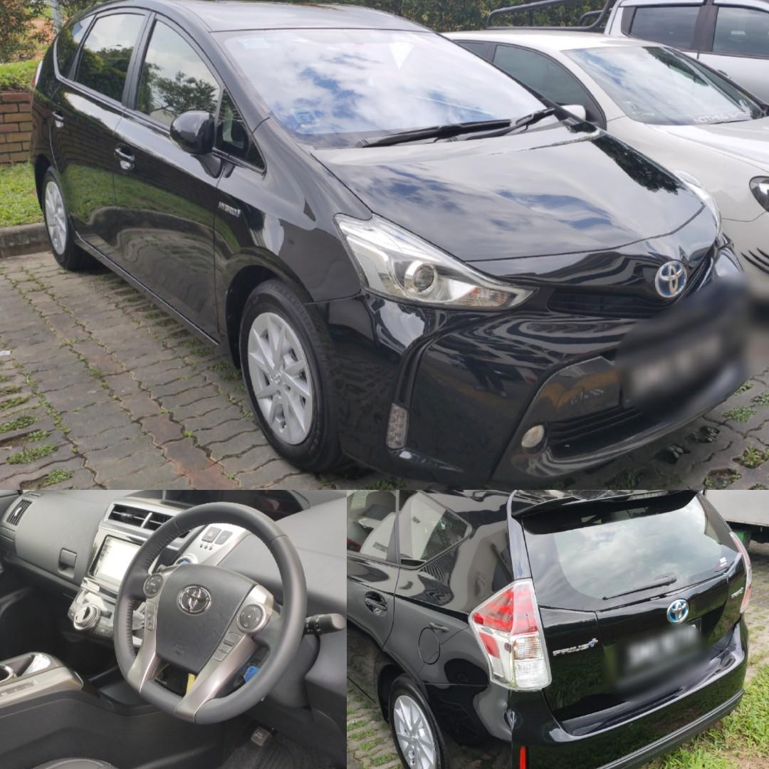 Toyota Prius Plus Hybrid For LTO/Rent, Cars, Car Rental on Carousell