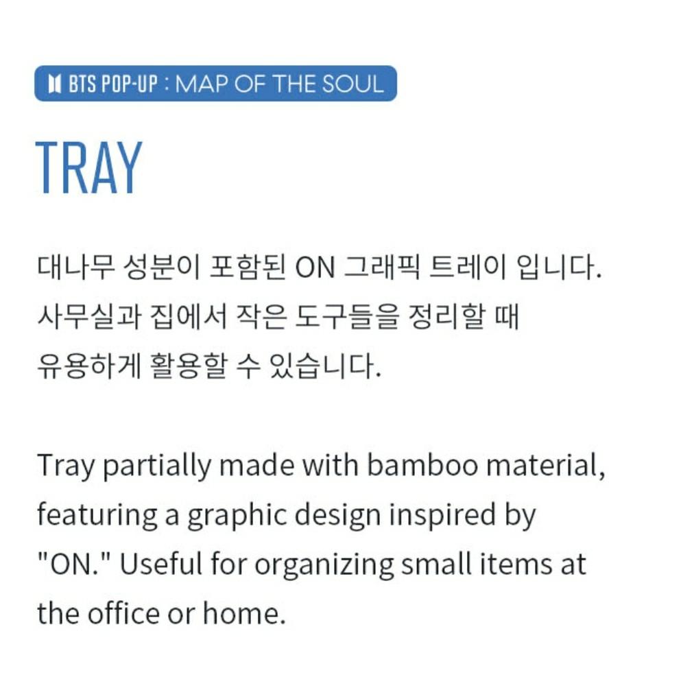 BTS ON Tray, Hobbies & Toys, Memorabilia & Collectibles, K-Wave on ...