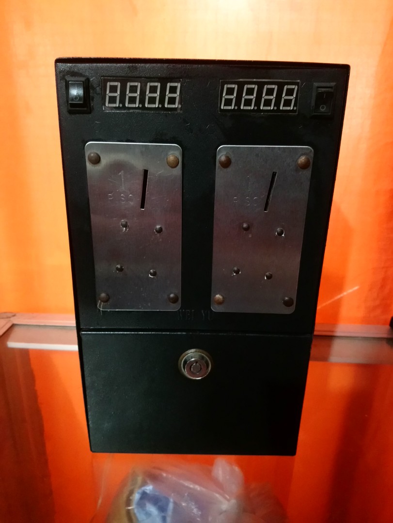 Coin slot metal box good for pisonet, Computers & Tech, Office ...