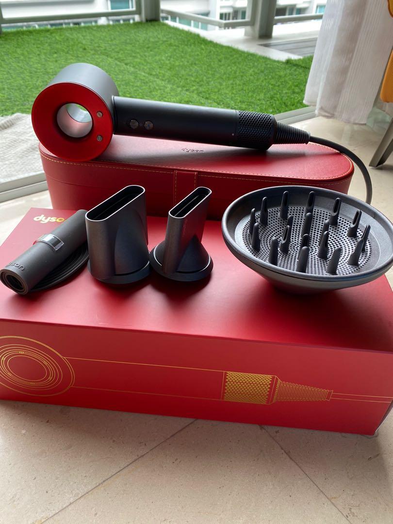 Limited edition Red Dyson hair dryer, Beauty & Personal Care, Hair on ...