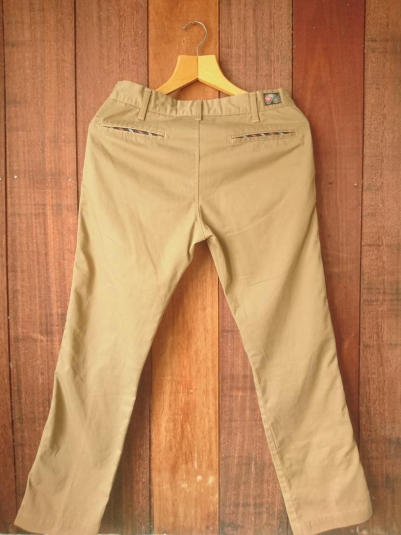 EDWIN KHAKI REGULAR FIT, Men's Fashion, Bottoms, Chinos on Carousell