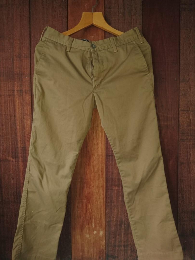 EDWIN KHAKI REGULAR FIT, Men's Fashion, Bottoms, Chinos on Carousell