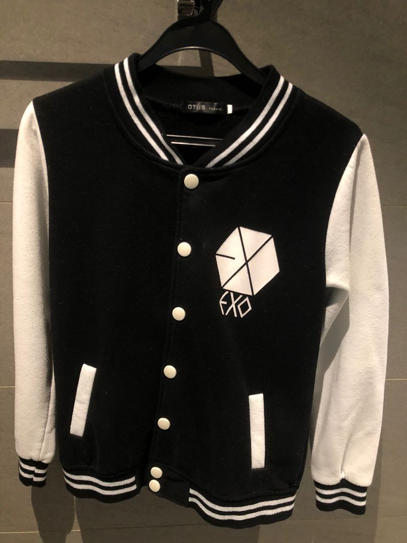 EXO WOLF 88 VARSITY JACKET, Women's Fashion, Clothes, Outerwear on ...