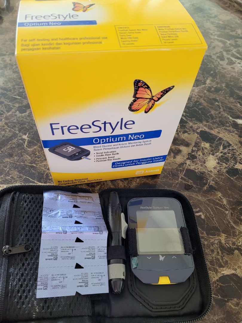 Freestyle Optimum Neo Blood Glucose Monitor Glucose Monitoring Device ...