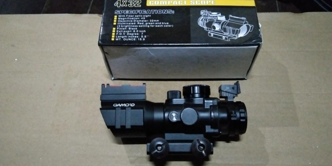 Gamo compact scope 4x32 airsoft on Carousell
