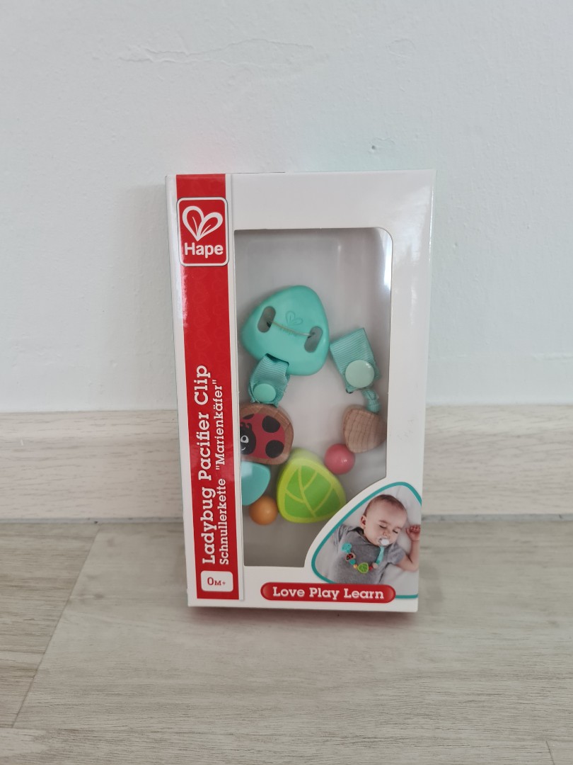 Hape ladybug pacifier clip, Babies & Kids, Nursing & Feeding, Weaning ...
