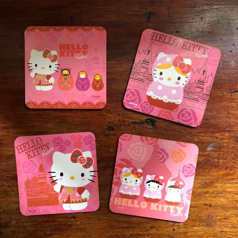 Hello Kitty Cork Coaster, Hobbies & Toys, Stationary & Craft, Craft ...