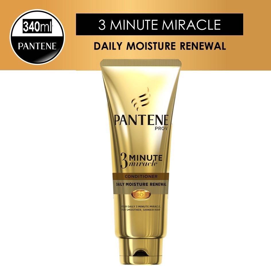 [Large Size] Pantene Pro-V 3 Minute Miracle Hair Fall Control / Daily Moisture Renewal ...