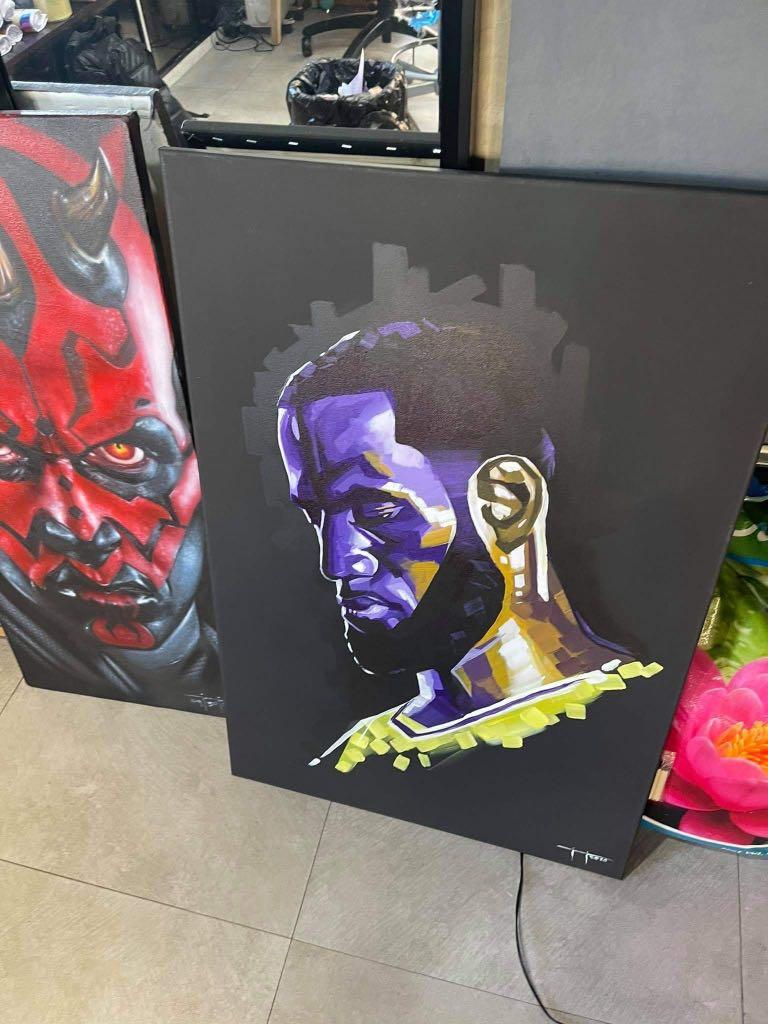 Lebron James & Darth Mole Painting, Hobbies & Toys, Stationary & Craft ...