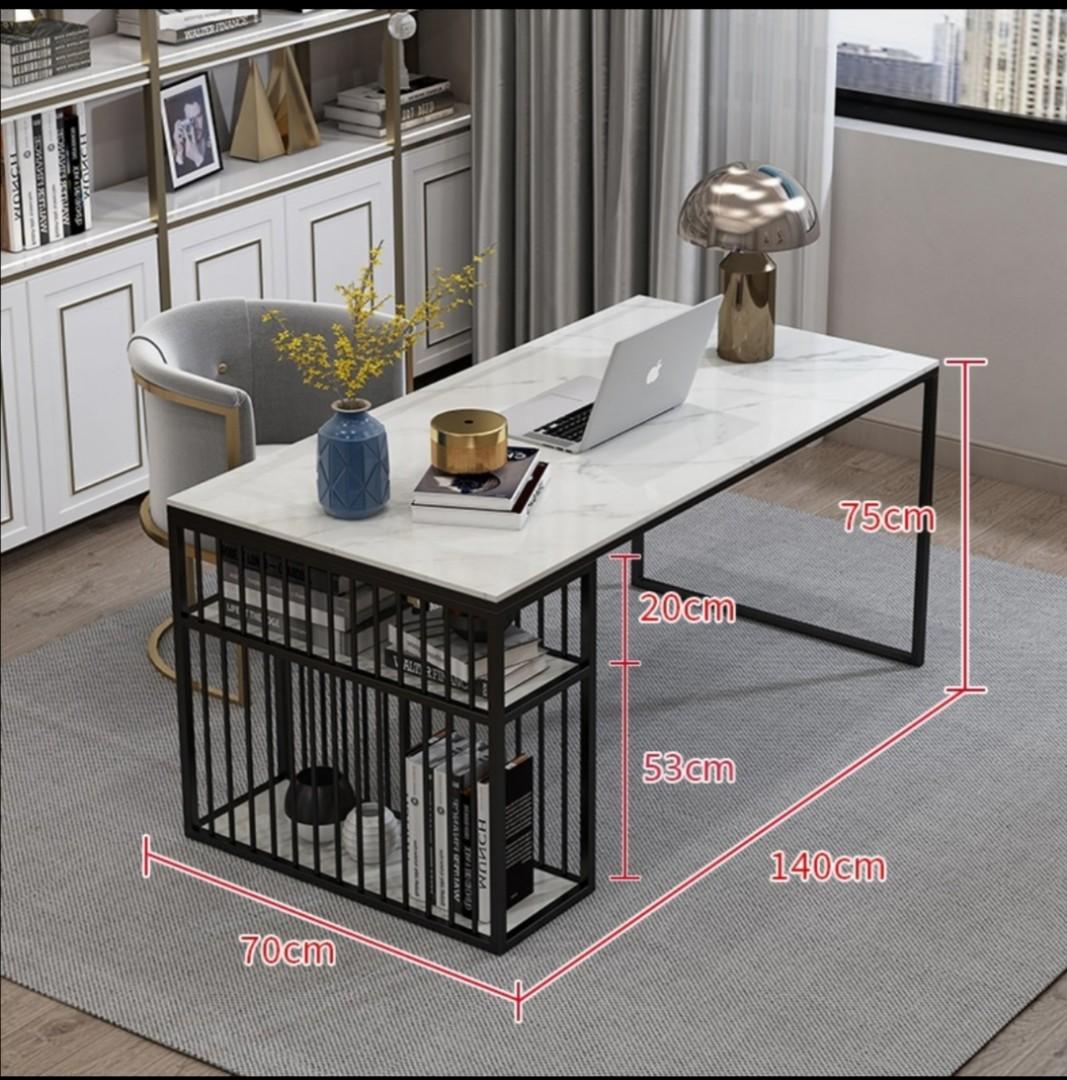 Marble Computer Table, Furniture & Home Living, Furniture, Tables ...