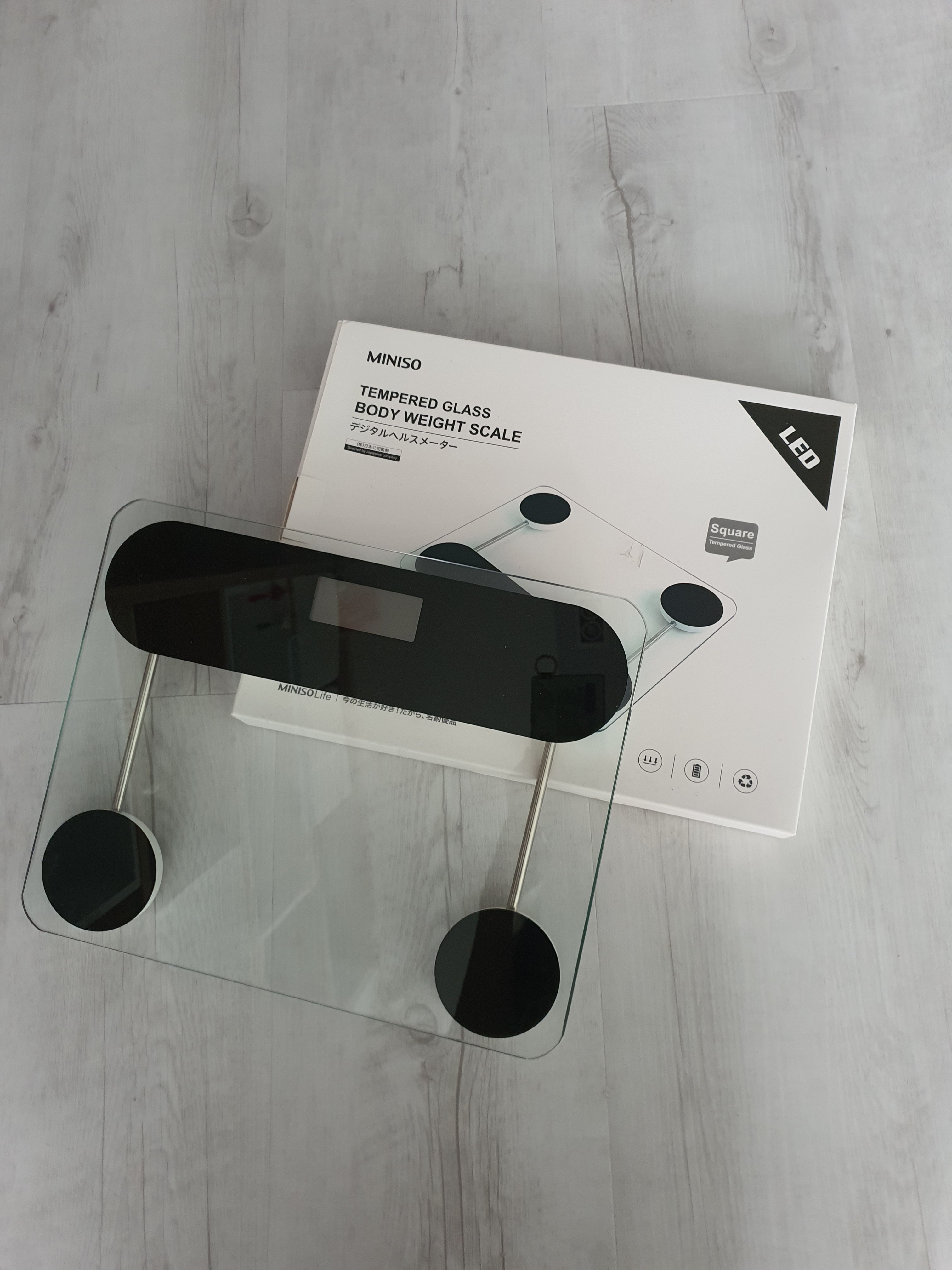 Miniso weighing scale, Health & Nutrition, Health Monitors & Weighing ...