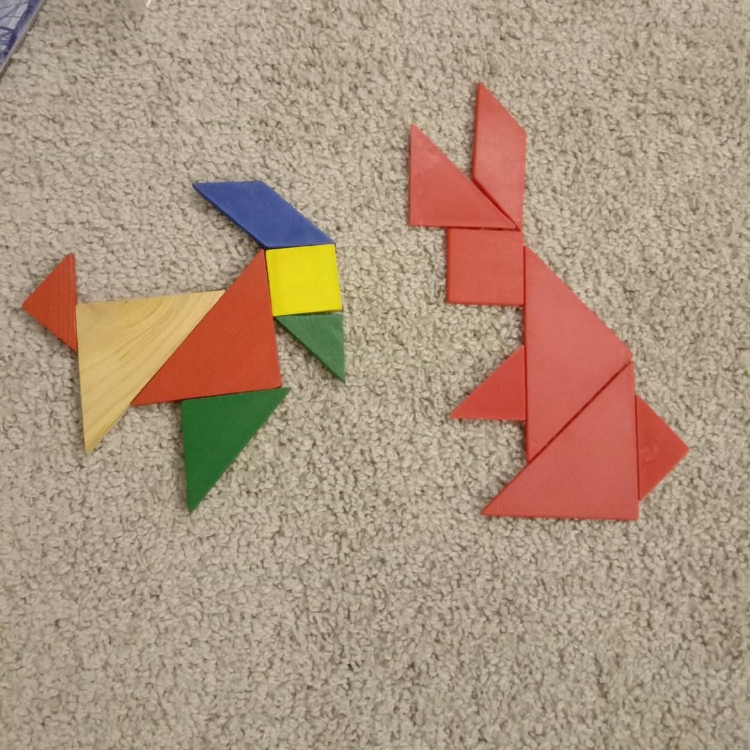 Tangram & Mix & Match/Memory Game, Hobbies & Toys, Toys & Games on ...