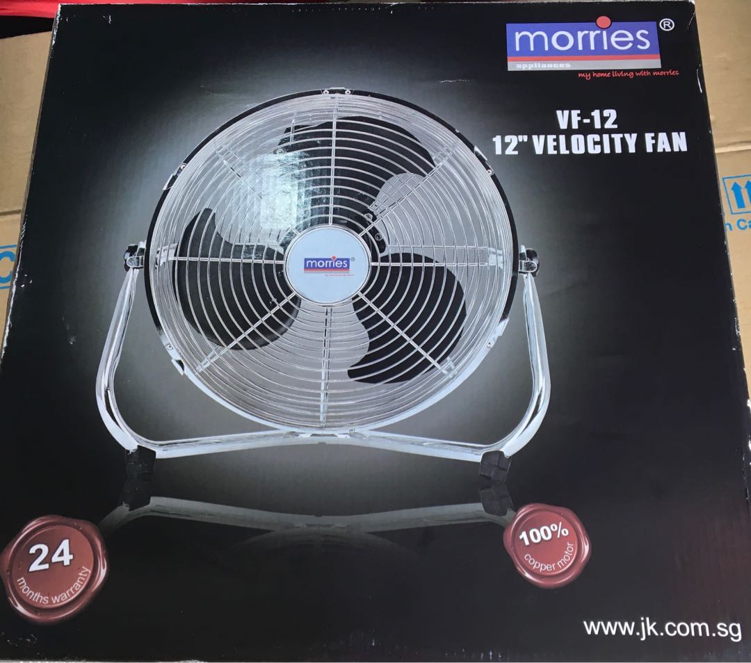 Morris Velocity Fan 12’’ (Metal Blade), Furniture & Home Living ...
