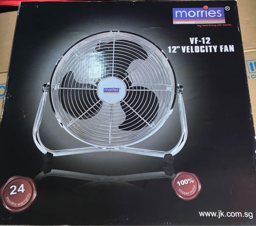 Morris Velocity Fan 12’’ (Metal Blade), Furniture & Home Living ...