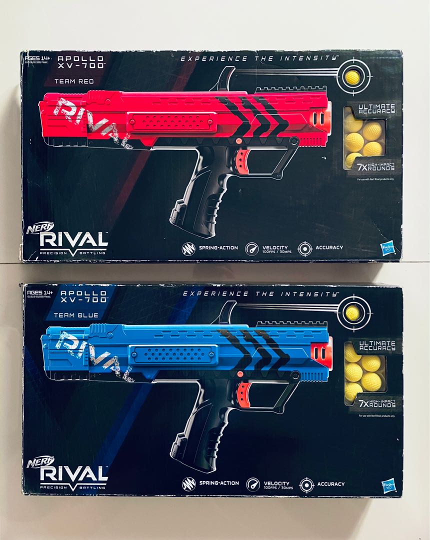 Nerf Rival Apollo XV-700 Red OR Blue. Choose 1 or take 2!, Hobbies ...