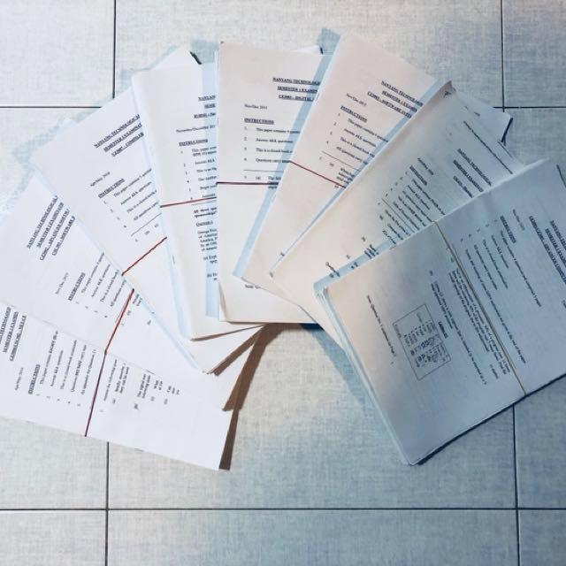 NTU computer science year 1 to 4 PYP full set with solutions, Computers ...