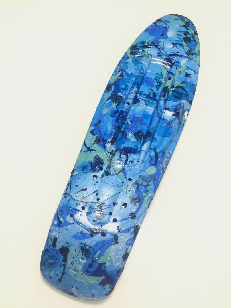 Original Penny Board Blue with Red Wheels. DIY customized base, Sports ...