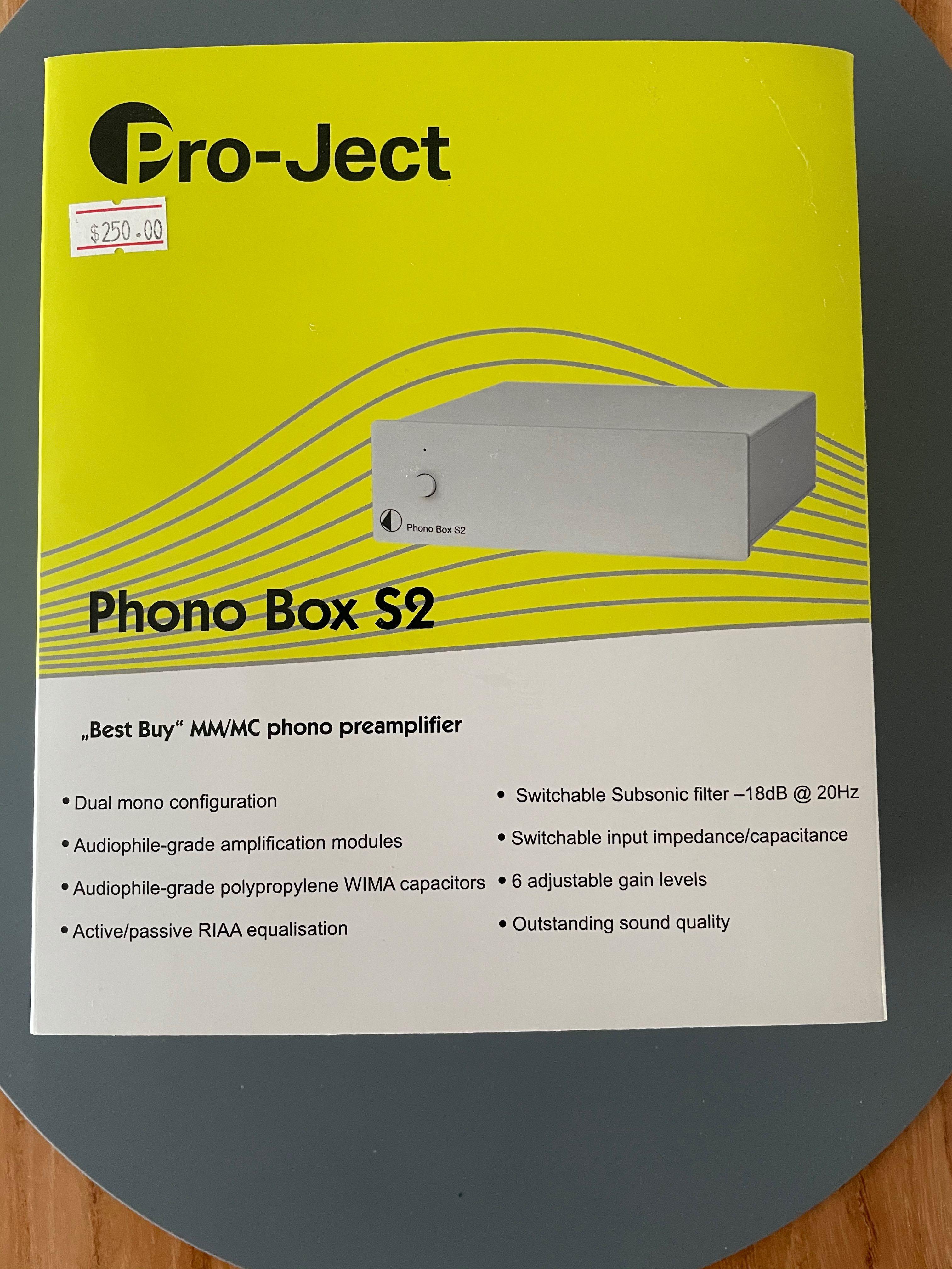 Project phono box s2 Pro-ject preamp, Audio, Other Audio Equipment on ...