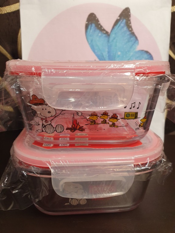 Pyrex Square Glass Storage (510ml) with Cover, Furniture & Home Living ...