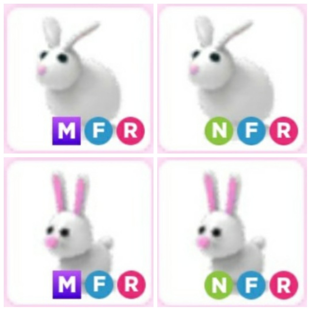 Rabbit & Bunny Adopt me pet Roblox, Toys & Games, Video Gaming, In-Game ...