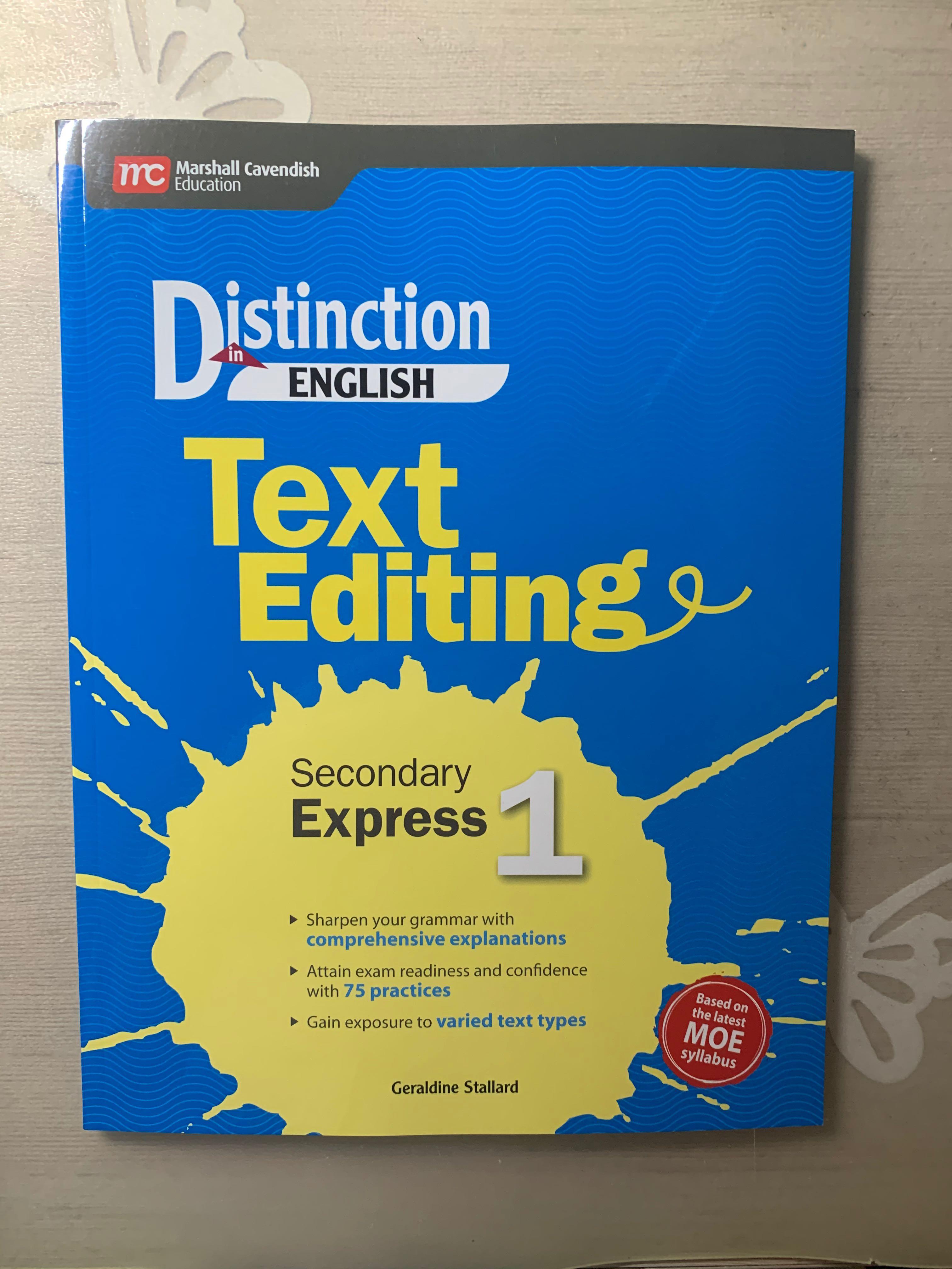 Sec 1 express text editing Marshall cavendish education, Hobbies & Toys ...