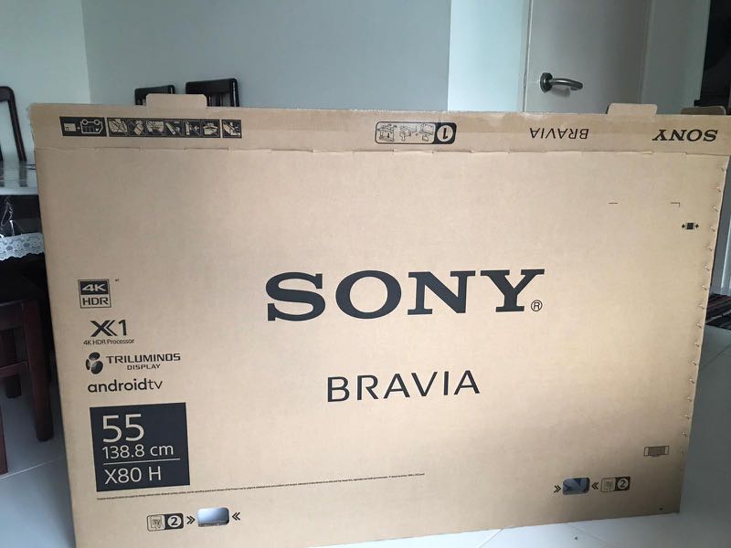 Sony Bravia x80H 55inch (138.8cm) TV Box only, TV & Home Appliances, TV ...