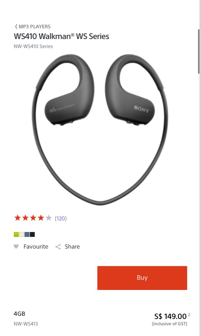 sony nw-ws410, Audio, Headphones & Headsets on Carousell