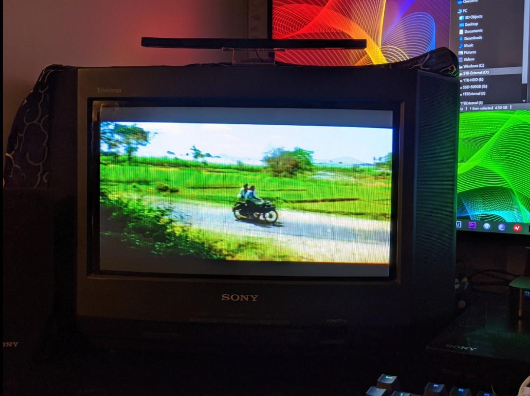 Sony Trinitron CRT TV (16:9 Widescreen), 家庭電器, 電視 & 其他娛樂, 電視組件及配件 ...