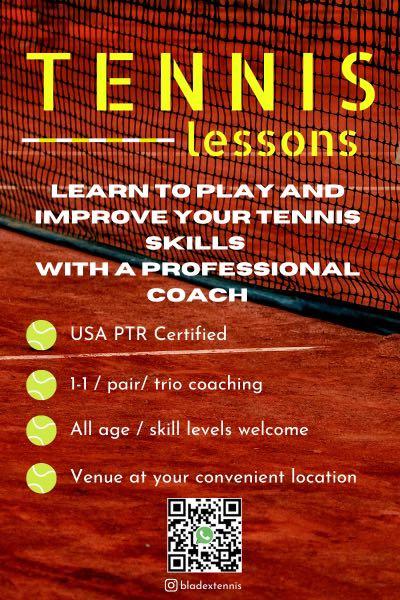 Tennis Coach / Tennis Coaching / Kids Tennis Lesson / Adults Tennis ...