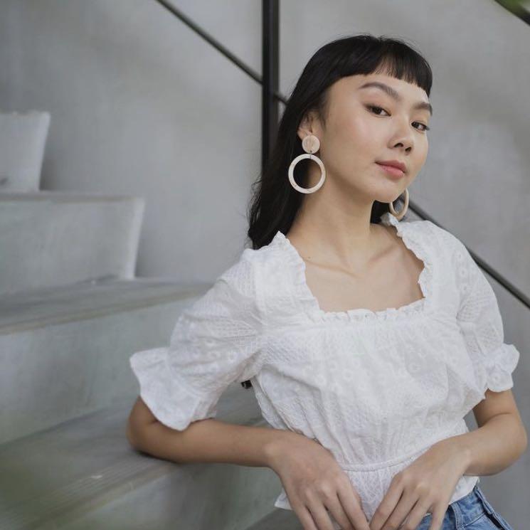 The Tinsel Rack (TTR) Myra Top, Women's Fashion, Tops, Blouses on Carousell