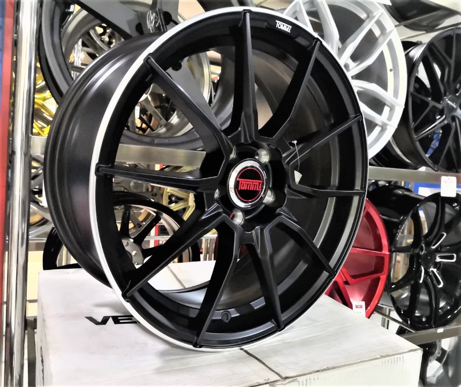 TOMMI TMF002 FLOW-FORMING 18" RIMS - MATT BLACK, Car Accessories, Tyres ...