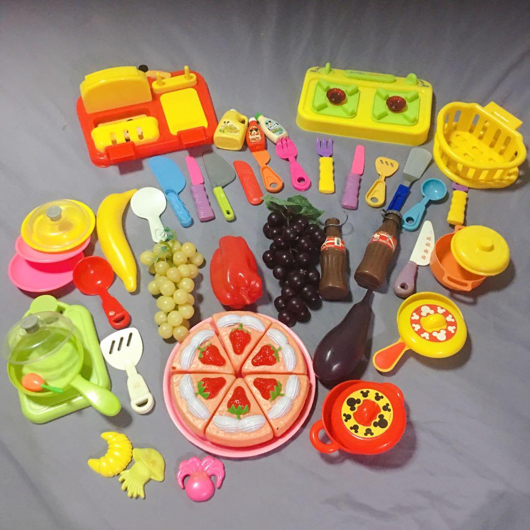 Vintage Mickey Mouse Whole kitchen toy set, Babies & Kids, Toys ...