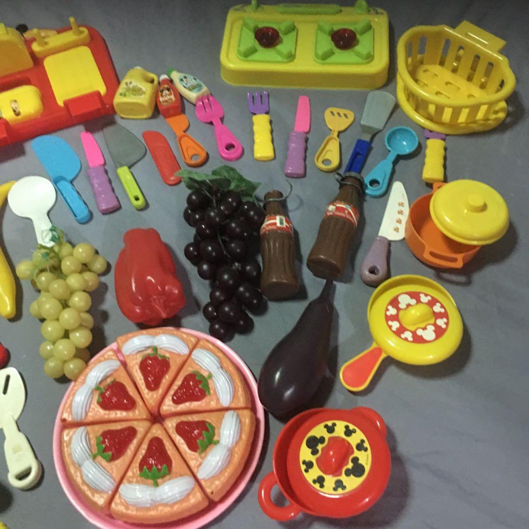 Vintage Mickey Mouse Whole kitchen toy set, Babies & Kids, Toys ...