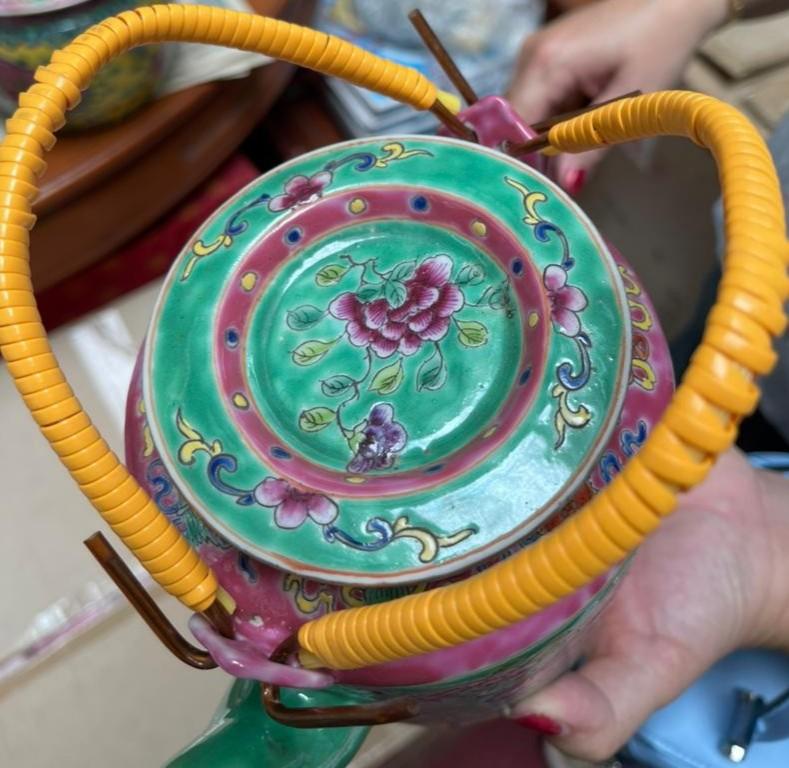 Peranakan Nyonya Tea Pot, Furniture & Home Living, Home Decor, Vases ...