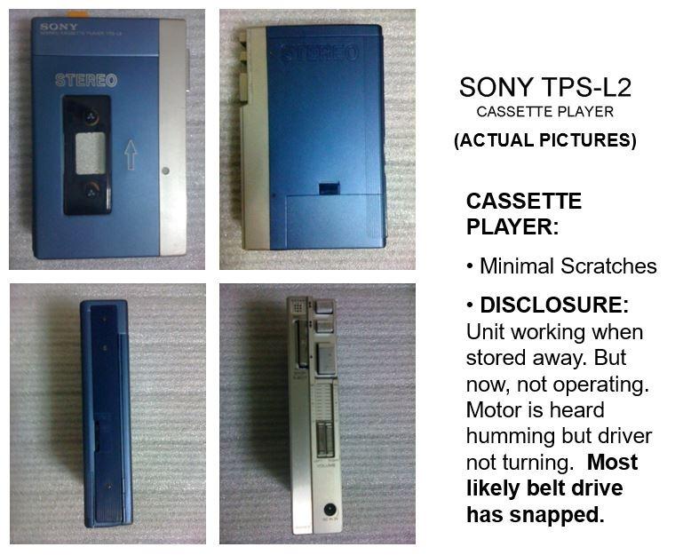 VINTAGE ORIGINAL SONY WALKMAN FIRST MODEL, Audio, Portable Music ...