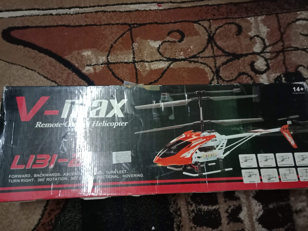 V-max Helicopter Remote Control, Hobbies & Toys, Toys & Games on Carousell