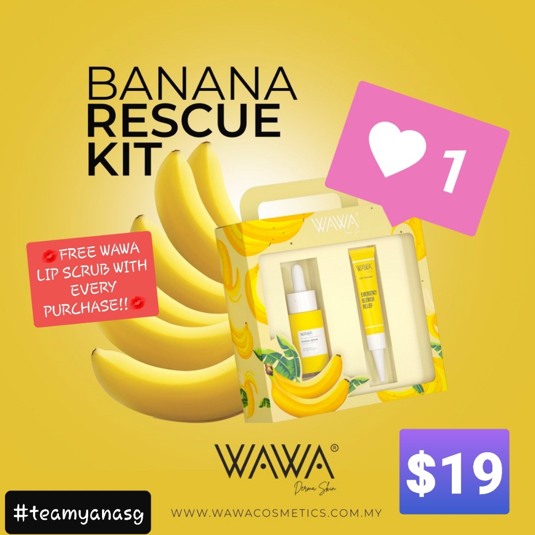 WaWa Banana Rescue Kit, Beauty & Personal Care, Face, Face Care on ...