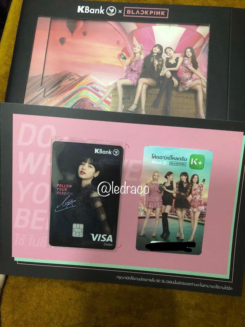 WTS OFFICIAL BLACKPINK KBANK DEBIT CARD JISOO JENNIE ROSÉ LISA, Hobbies ...