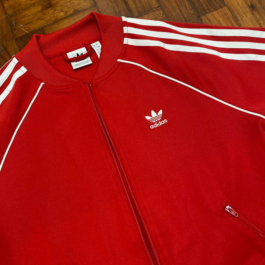adidas red track jacket, Men's Fashion, Coats, Jackets and Outerwear on ...
