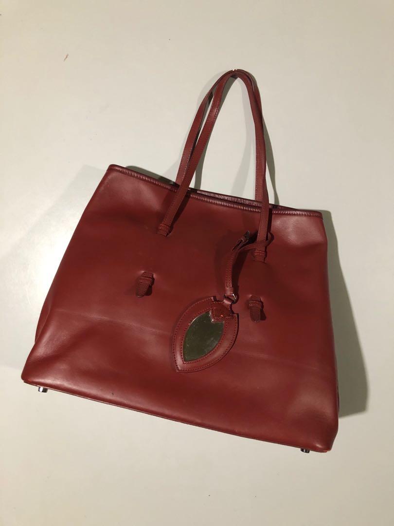 Alaia Large Calfskin Tote, Luxury, Bags & Wallets on Carousell