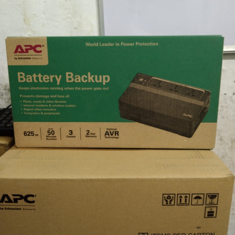 APC Back UPS 625va, 230vac / 325watts UPS, Computers & Tech, Office ...