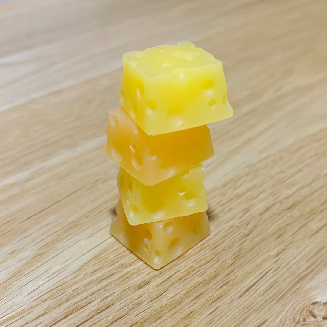 Artisan resin cheese keycaps / cheddar parmesan, Computers & Tech ...