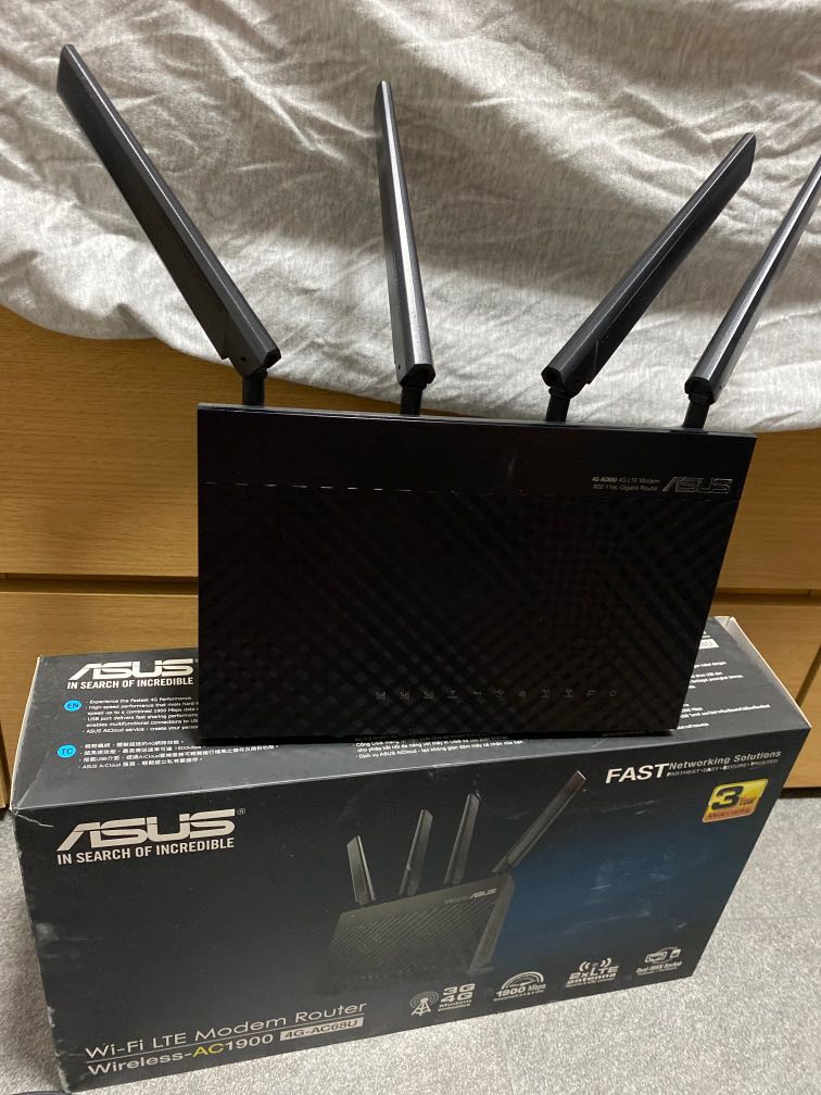 ASUS Wi-Fi Modem Router 4G-AC68U, 電腦 ＆ 平板電腦, 電腦周邊產品, Wifi及上網相關產品 ...