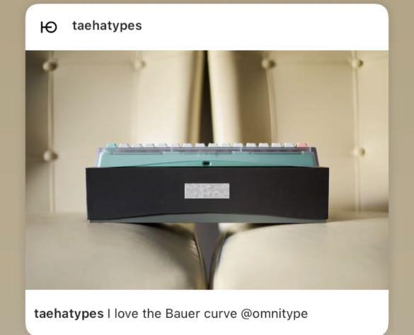 Bauer 2 polycarbonate Cyan 65% keyboard, Computers & Tech, Parts ...