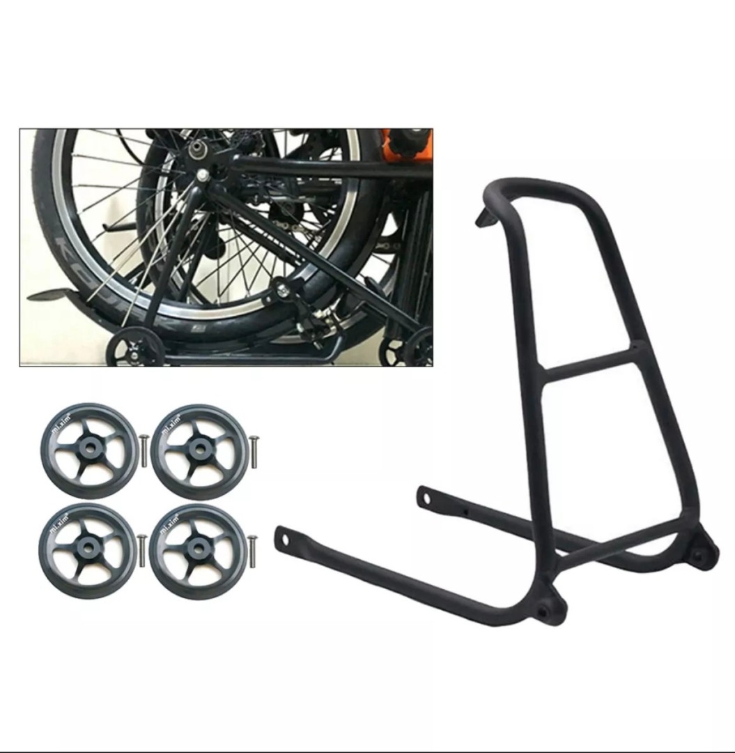 Brompton Rake w / 4 x Ez wheel, Sports Equipment, Bicycles & Parts ...