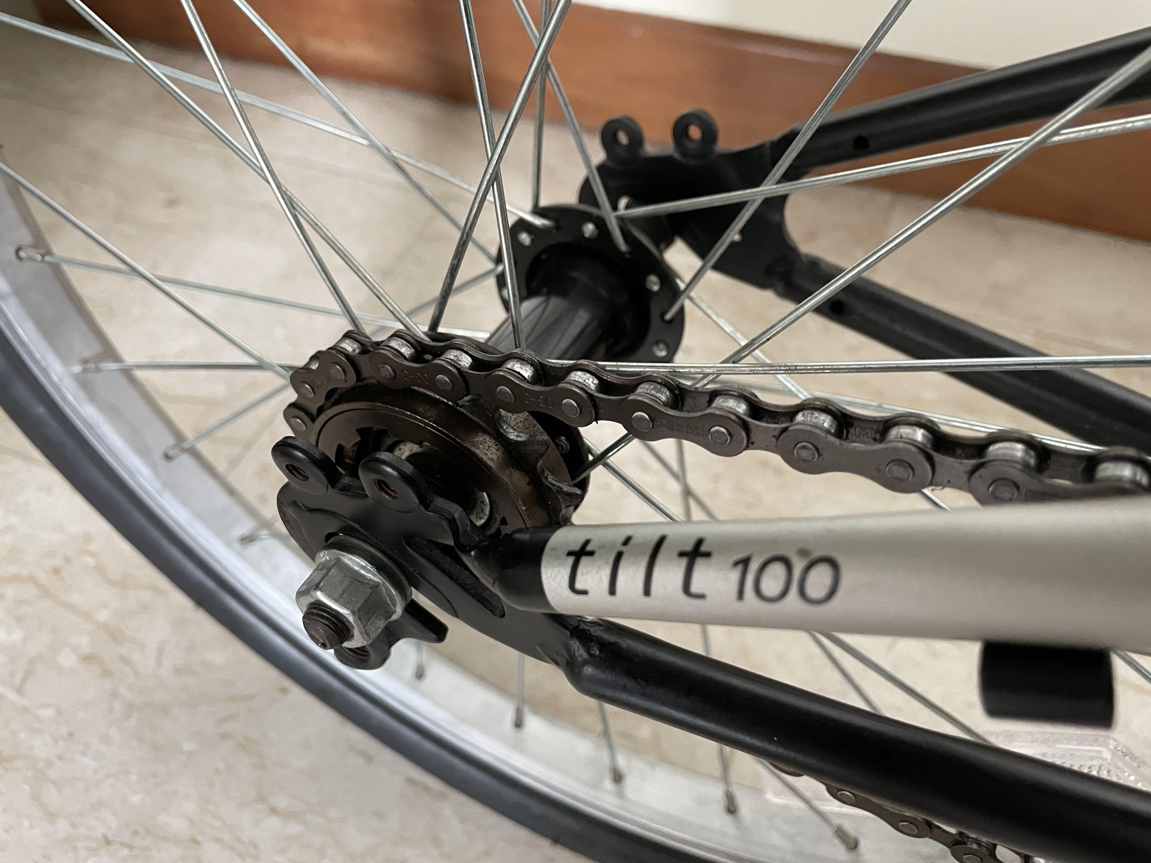 Btwin Foldable Bicycle Tilt 100, Sports Equipment, Bicycles & Parts ...